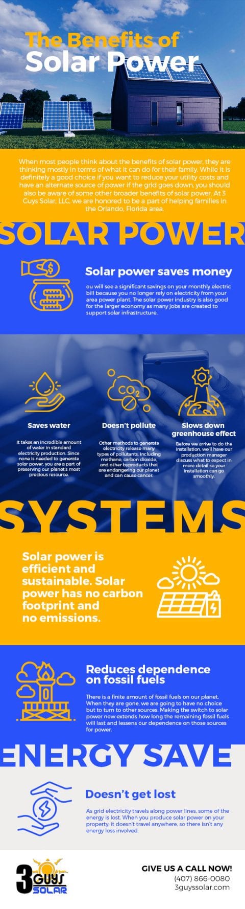 The Benefits of Solar Power [infographic] | 3 Guys Solar, LLC